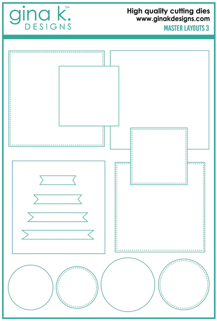 Gina K Designs Master Layouts 3 Die Set – Craftique